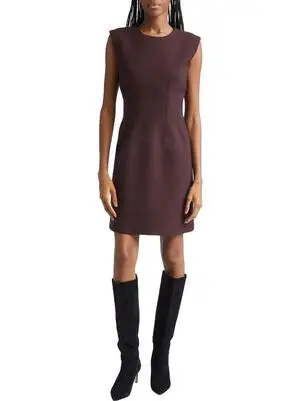 Veronica Beard Anais Sleeveless Sheath Dress - Dark Currant
