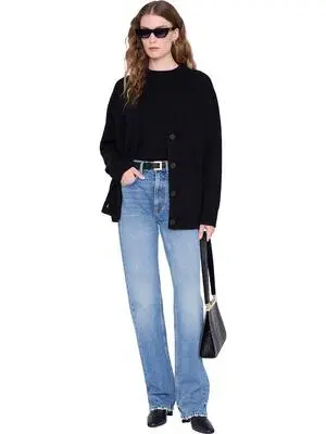 ANINE BING Jackson Cashmere Cardigan - Black