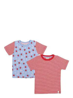 LILLY + SID Organic Cotton Printed T-shirt Set - Multi
