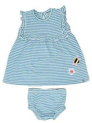 LILLY + SID Organic Cotton Stripe Print Set - Blue