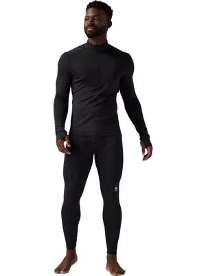 BACKCOUNTRY Pines Microgrid Ultra-lt Baselayer 1/4-zip Top - Black