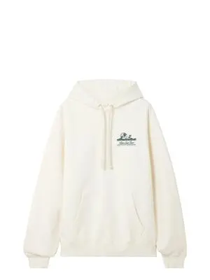 Aimé Leon Dore Unisphere Printed Cotton-jersey Hoodie - Off-white