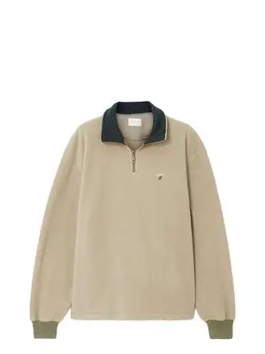 Aimé Leon Dore Embroidered Fleece Sweatshirt Beige