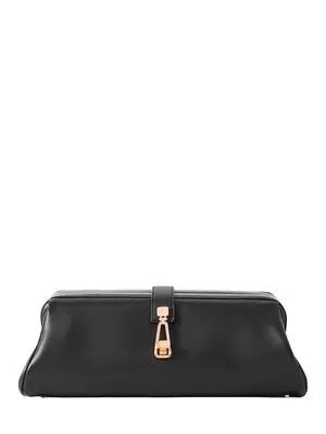 Gabriela Hearst Paola Leather Clutch - Black