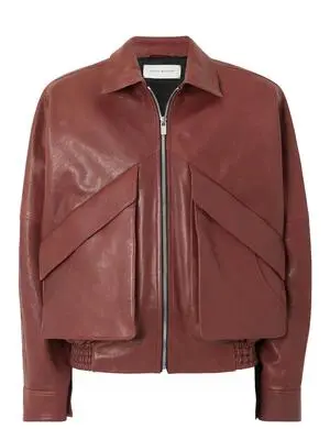 Magda Butrym Leather Jacket - Brown