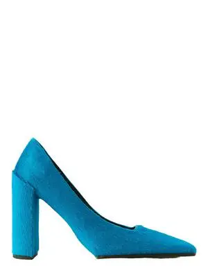 Alaïa 90 Calf Hair Pumps - Blue