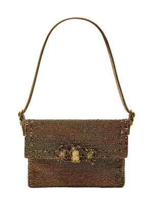 Malìparmi Beaded-embellishment Shoulder Bag - Neutrals
