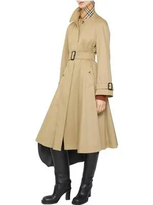 Burberry Ellingham Fit-and-flare Car Coat - Beige