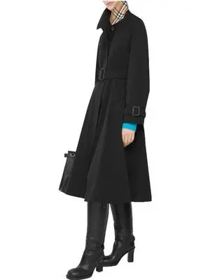 Burberry Ellingham Fit-and-flare Car Coat - Black
