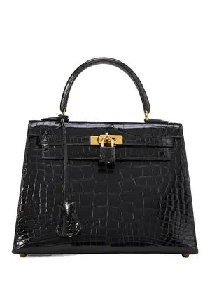 HERMÈS Lisse Alligator Kelly Sellier 25