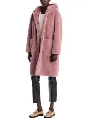 Kobi Halperin Iggy Faux Fur Coat - Vintage Rose