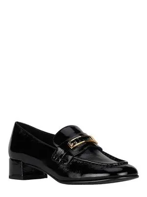 Jeffrey Campbell Book-smart Loafer Pumps - Black Crinkle Patent