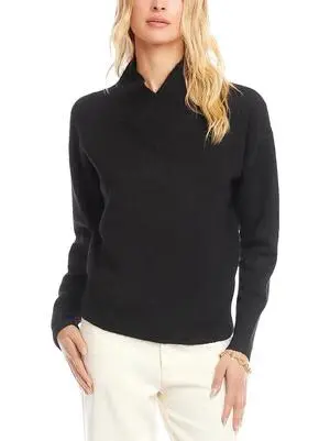 Karen Kane Shawl Collar Sweater - Black