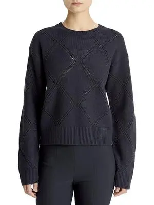 Vince Wool Crewneck Sweater - Costal Blue