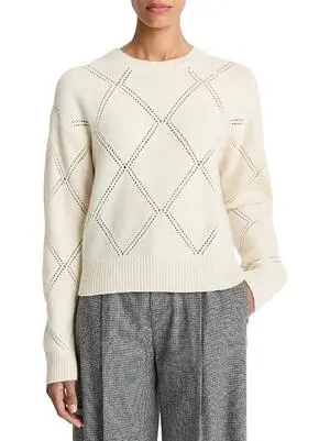Vince Wool Crewneck Sweater - Cream