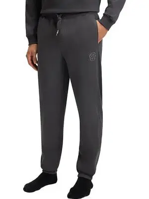 Hugo Boss Logo Patch Jogger Pants - Dark Grey