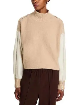 3.1 Phillip Lim Dolman Sleeve Turtleneck Sweater - Ivory Beige