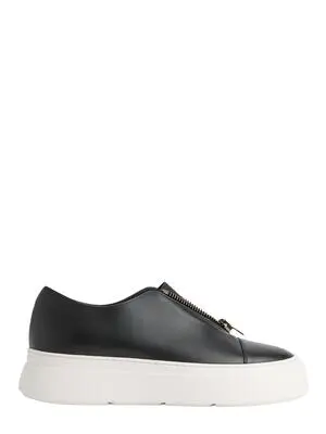 GIUSEPPE ZANOTTI Leather Low-top Sneakers - Black