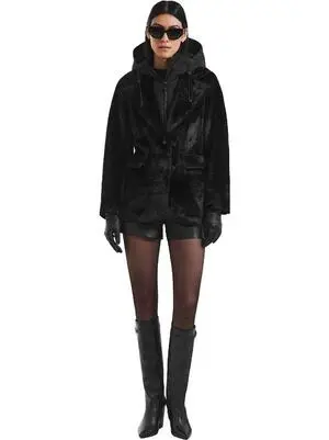 Rudsak Faux Fur Jacket - Black