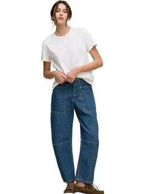Velvet By Graham & Spencer Farah Cropped Pant - Denim