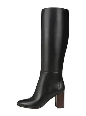 Vince Elora Leather Knee Boots - Black