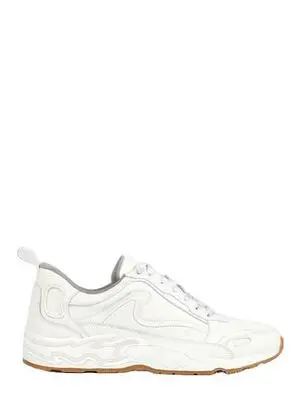 Sandro Flame Mixed Material Sneakers - White