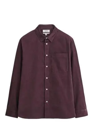 Cos Relaxed Corduroy Shirt Red