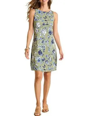 Tommy Bahama Floral Print Sleeveless Sheath Dress - Dusty Thyme