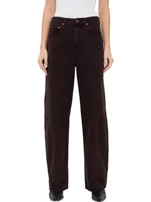 AGOLDE Low Curve Wide Leg Jeans - Sloe Berry