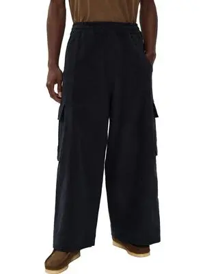 NICHOLAS DALEY Wide Leg Cargo Pants - Navy