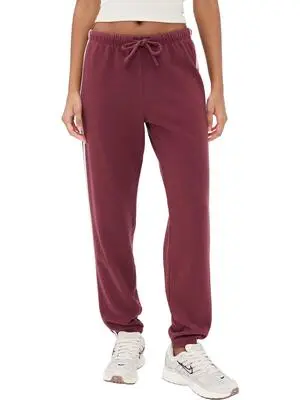 Year Of Ours Boyfriend Sweatpants - Burgundy/cream