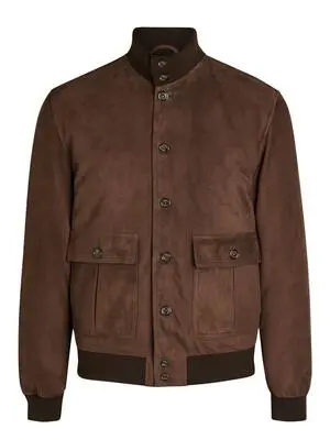 VALSTAR Valstarino Quilted Suede Jacket - Brown
