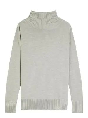 Max Mara Mino Turtle-neck Wool Jumper - Light Grey