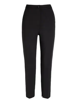 Max Mara Gerona Tapered-leg Jersey Trousers - Black