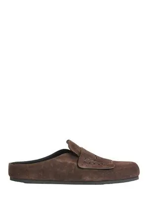 Jacquemus Suede Mule Loafers - Brown