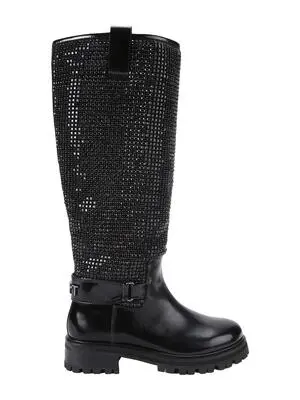 Kurt Geiger Leather Knee High Boots - Black