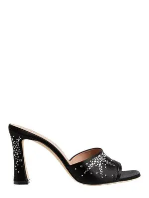MALONE SOULIERS Roxanne Crystal-embellished Mules - Black