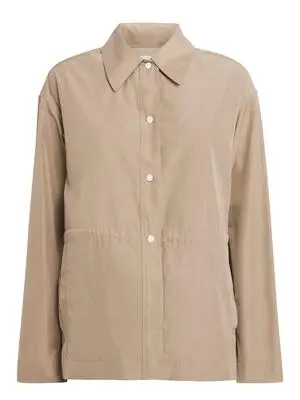 Lafayette 148 New York Collared Windbreaker Jacket - Nude