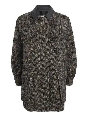 Max Mara Virgin Wool-blend Collared Coat - Brown
