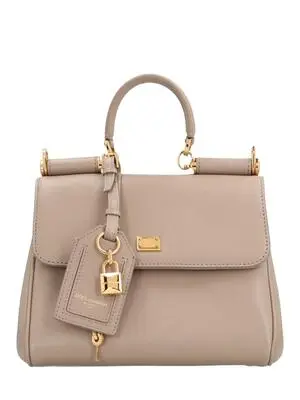 Dolce & Gabbana My Sicily Leather Handbag Grey