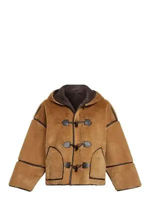 Ramy Brook Lucy Hooded Faux Fur Jacket - Brown