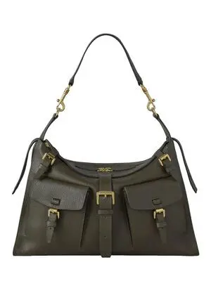 Mulberry Roxanne Revived Grained Leather Shoulder Bag - Juniper Green