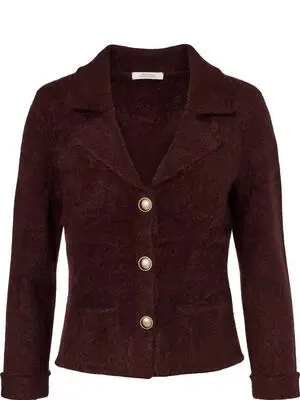 Dorothee Schumacher Buttoned Wool & Cashmere Jacket - Brown