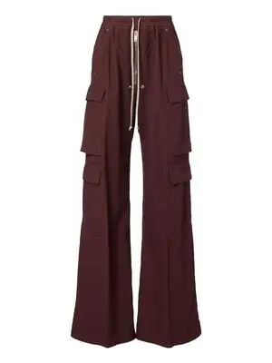 Rick Owens Jumbo Bela Cargo Pants - Burgundy