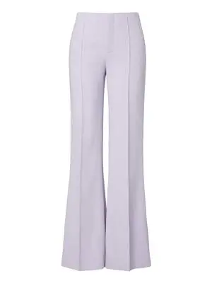 Chloé High-rise Virgin Wool Wide-leg Pants - Purple