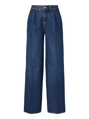 FRAME High-rise Wide-leg Jeans - Blue