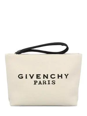 Givenchy Canvas Pouch - Beige