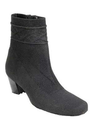 DAVID TATE Kalista Water Resistant Knit Bootie - Black