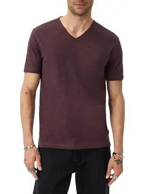 John Varvatos Miles Slub Organic Cotton T-shirt - Plum