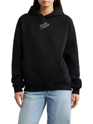 HAPPY CAMP3R Core Logo Cotton-blend Hoodie - Black